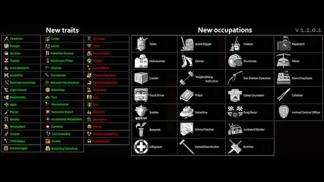 Simple Overhaul: Traits and Occupations (SOTO) mod for Project Zomboid ...