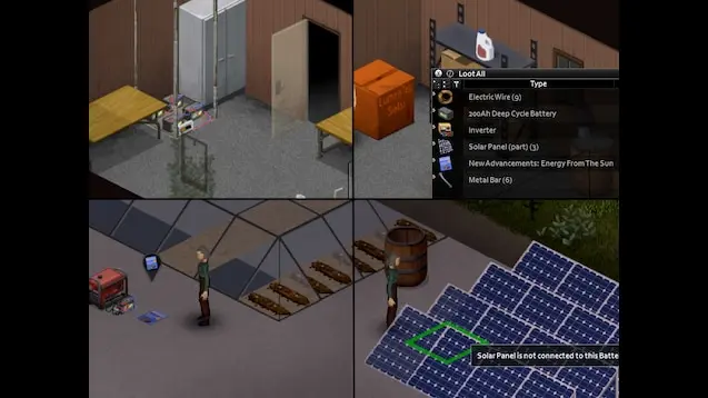 Immersive Solar Arrays mod for Project Zomboid - ProjectZomboidMods.com